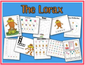 FREE Printable The Lorax Activity Pack - Jinxy Kids