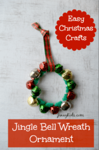 Jingle Bell Wreath Ornament - Easy Craft Activity - Jinxy Kids