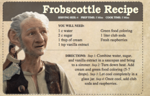 Frobscottle Recipe from The BFG - Jinxy Kids
