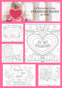 15 Valentine’s Day Coloring Pages for Kids - Jinxy Kids
