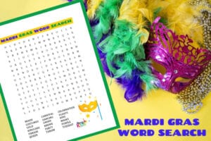 Free Printable Mardi Gras Word Search Puzzle - Jinxy Kids