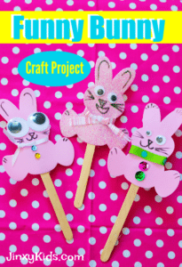 Funny Bunny Craft - Foam Crafting Fun! - Jinxy Kids