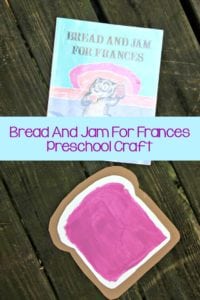 Bread and Jam for Frances Book Preschool Craft - Jinxy Kids