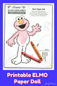 Free Printable Elmo Paper Doll - Jinxy Kids