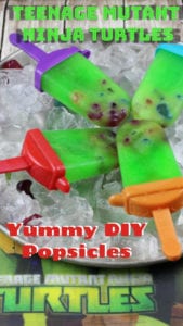 Teenage Mutant Ninja Turtles Party Popsicles Recipe - Jinxy Kids