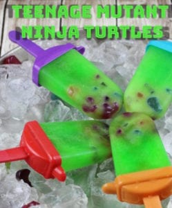 Teenage Mutant Ninja Turtles Party Popsicles Recipe - Jinxy Kids