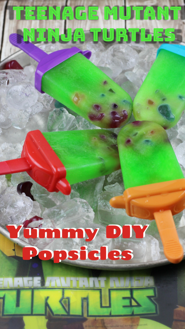 Teenage Mutant Ninja Turtles Party Popsicles Recipe - Jinxy Kids