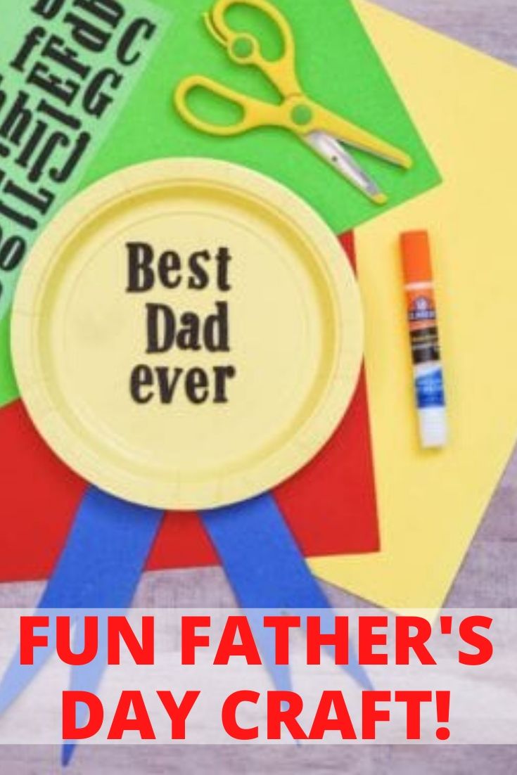 Best Dad Ever Award – Easy Father's Day Kids Craft! - Jinxy Kids