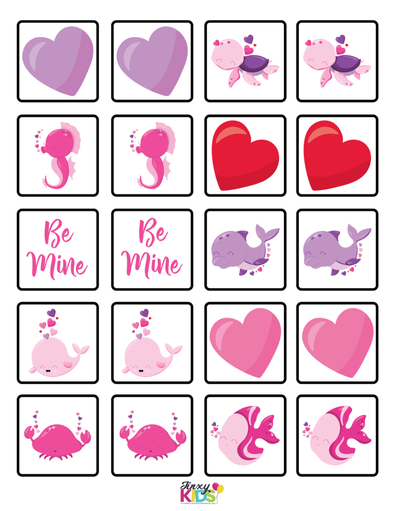 Valentine's Day Printable Activity Pack - Jinxy Kids
