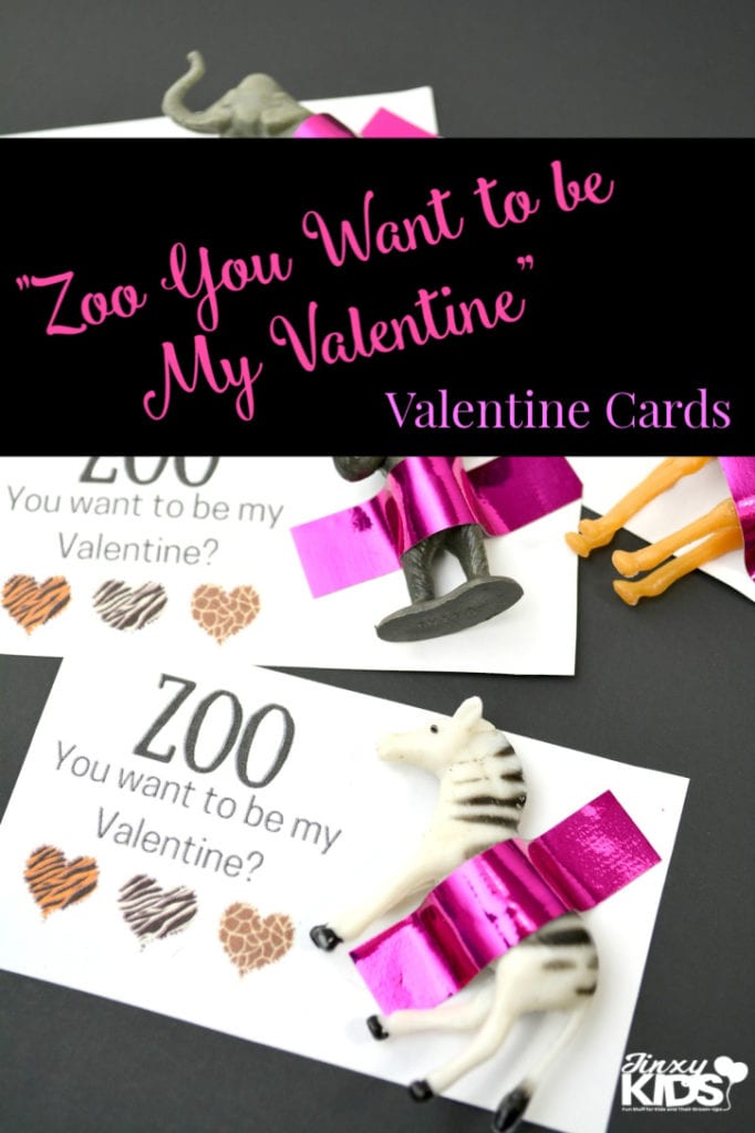 “Zoo You Want to be My Valentine” Animal Valentine Card Craft - Jinxy Kids