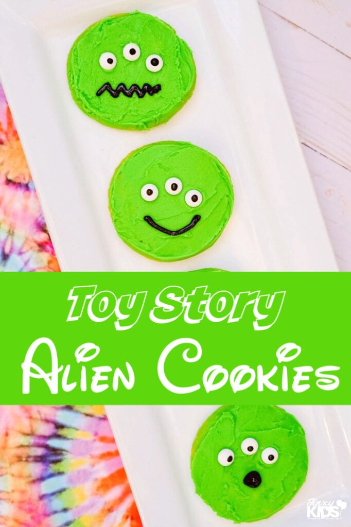 Super Cute Toy Story Alien Cookies Tutorial - Jinxy Kids