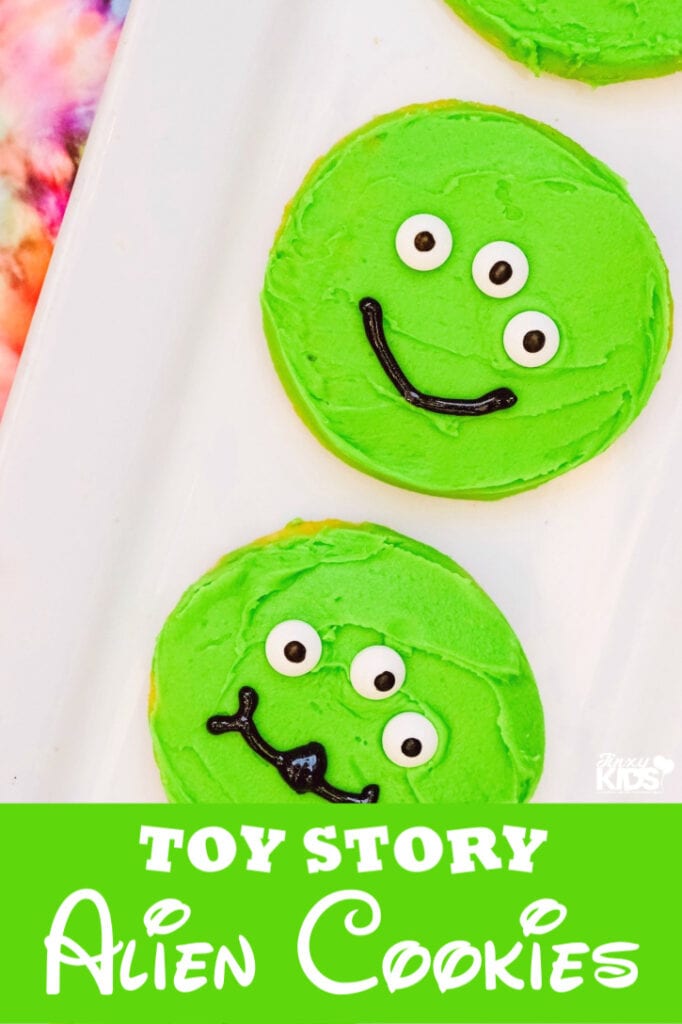 Super Cute Toy Story Alien Cookies Tutorial - Jinxy Kids