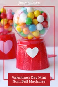 Mini Gum Ball Machines Craft for Valentine's Day or Birthday Parties ...