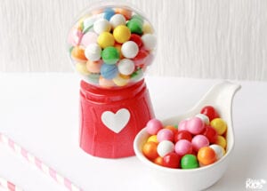 Mini Gum Ball Machines Craft for Valentine's Day or Birthday Parties ...