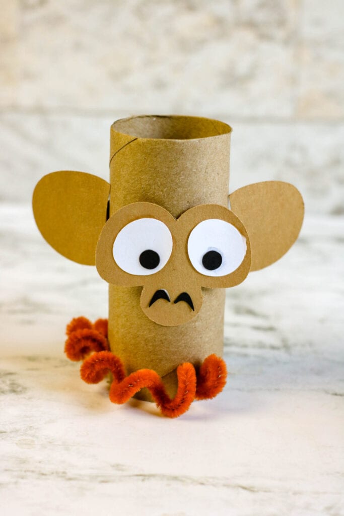 Monkey Cardboard Tube Craft for Kids - Jinxy Kids
