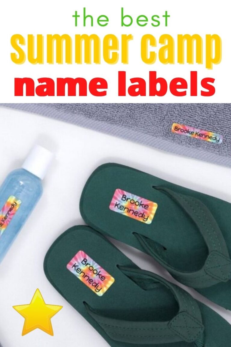 Get Your Kids Ready for Summer with Camp Labels from Name Bubbles ...