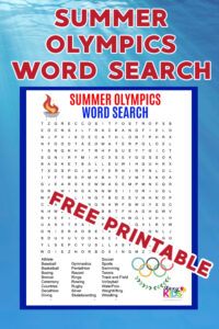 Free Printable Summer Olympics Word Search Puzzle - Jinxy Kids