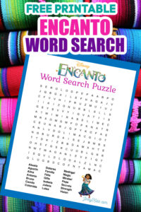 FREE Printable Encanto Word Search Puzzle - Jinxy Kids