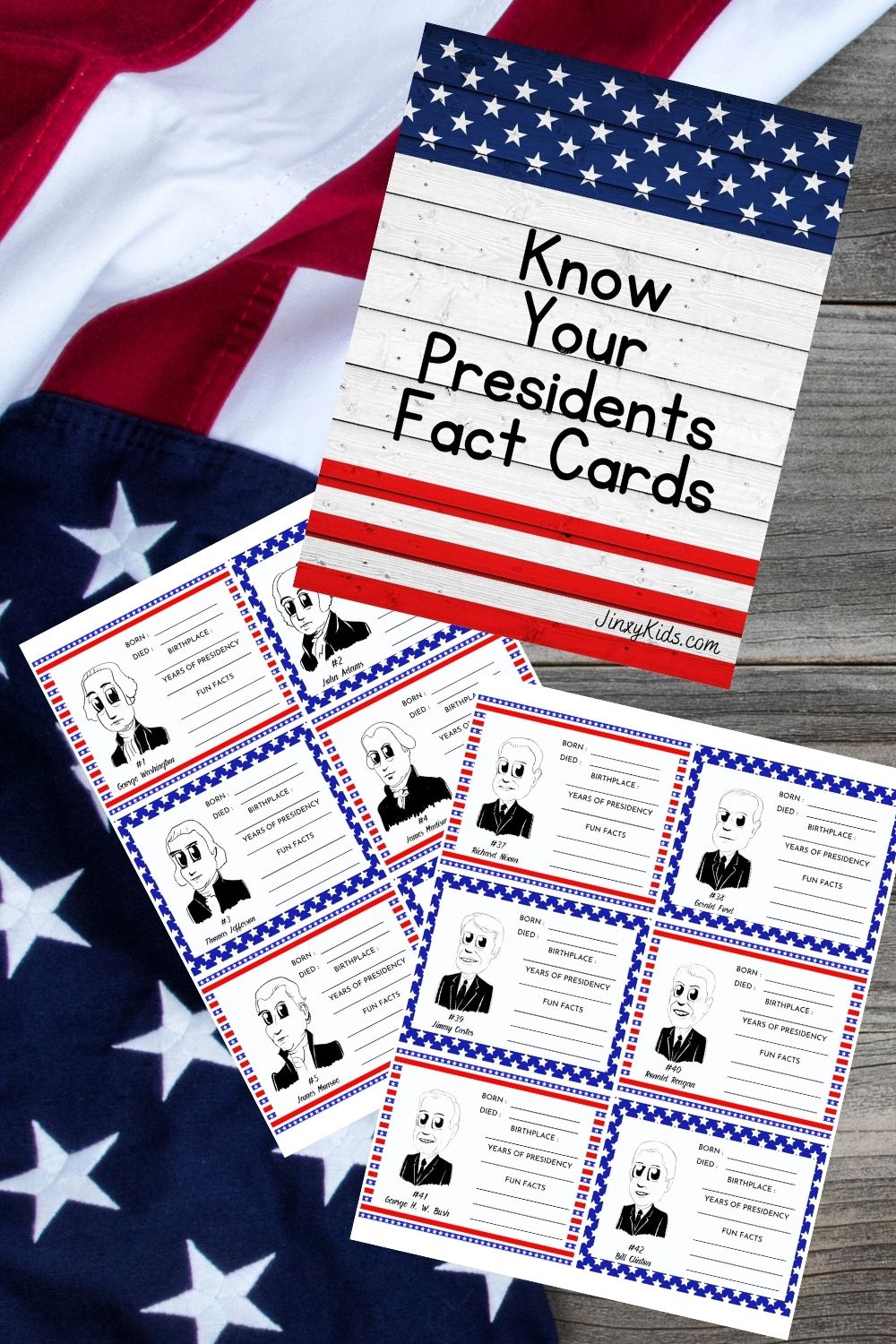 FREE Printable Presidents Day Activity Cards - Know Your Presidents ...
