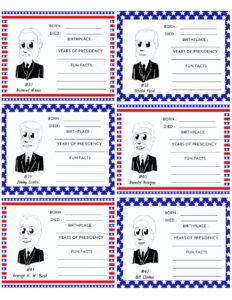 FREE Printable Presidents Day Activity Cards - Know Your Presidents ...