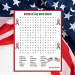 Free Printable Memorial Day Word Search Puzzle - Jinxy Kids