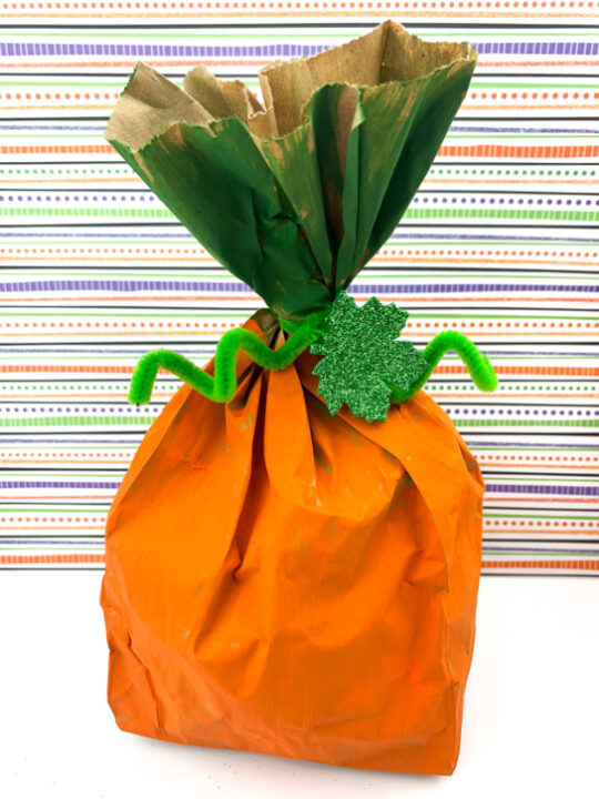 Paper Bag Pumpkin Craft for Kids - Jinxy Kids
