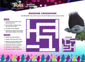 Free Printable Trolls Activity Sheets Featuring Trolls Band Together ...