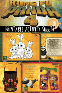 Kung Fu Panda 4 Printable Activity Sheets - Jinxy Kids