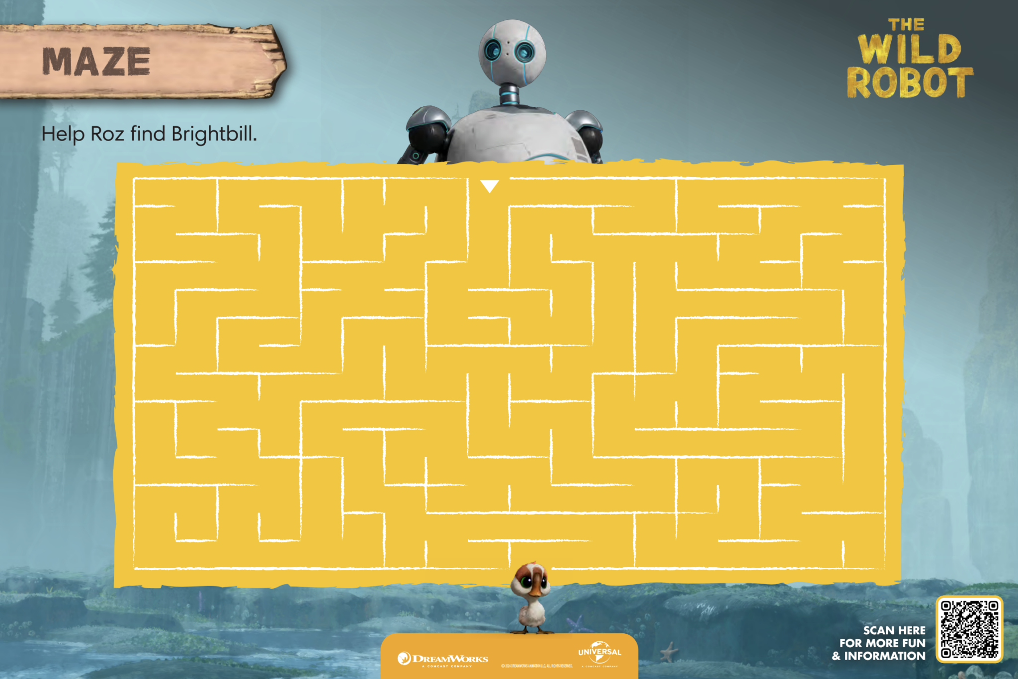 Dreamworks THE WILD ROBOT Movie Activity Kit - Jinxy Kids