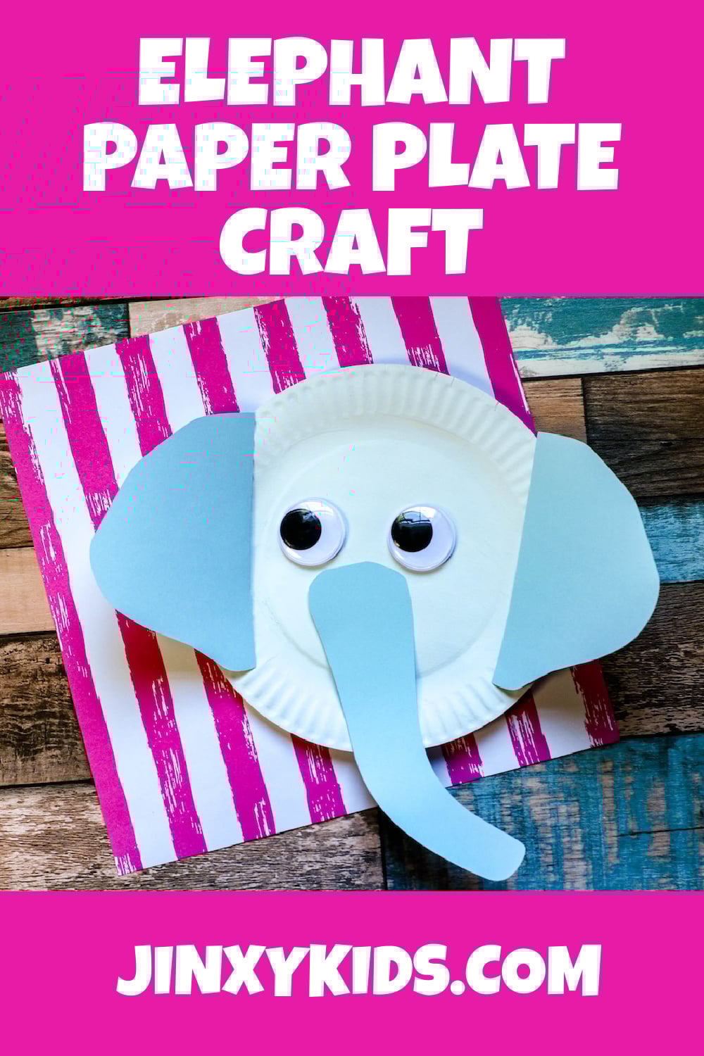 Elephant Paper Plate Craft for Kids - Jinxy Kids