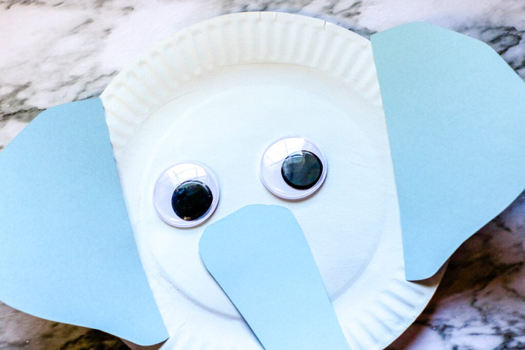 Elephant Paper Plate Craft for Kids - Jinxy Kids