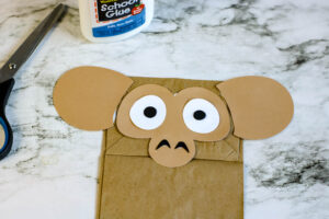 Monkey Paper Bag Puppet Craft - Jinxy Kids